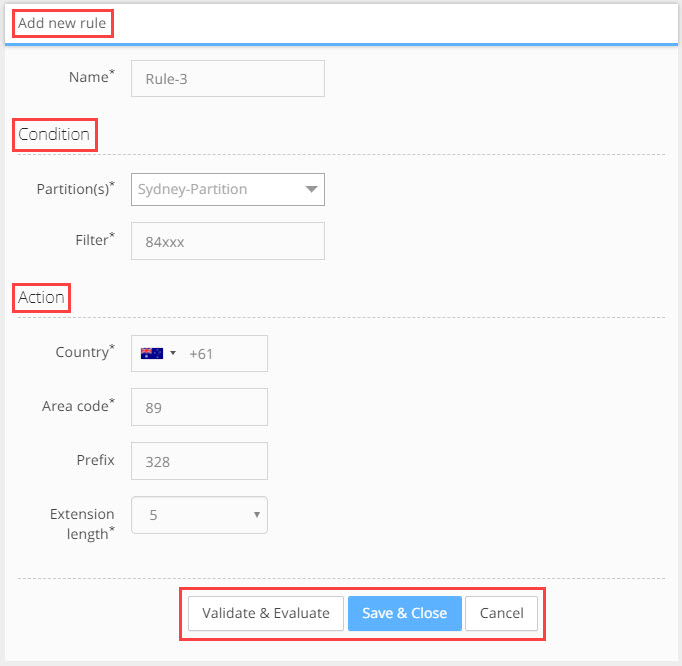 Create E.164 Extension Normalization Rules